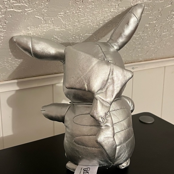Pokemon | Toys | New Silver Pikachu Plush Pokemon 25th Anniversary ...